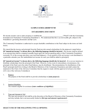 Fillable Online Community Foundation Sample Bequest Language Fax Email ...