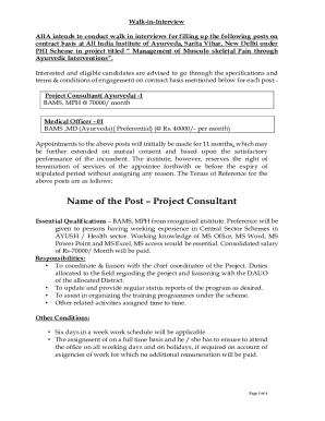 Fillable Online Deputy Medical Superintendent and 9 Other Post in All ...