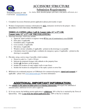 Fillable Online ACCESSORY STRUCTURE Fax Email Print - pdfFiller