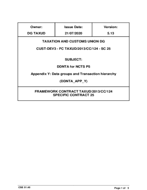 Fillable Online NCTS-P5 - Design Document for National Transit ...