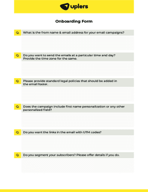 Fillable Online Onboarding Form-uplers Fax Email Print - pdfFiller