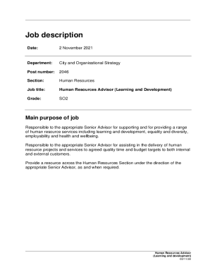 Fillable Online Human Resource Job Titles, A Comprehensive List Fax ...