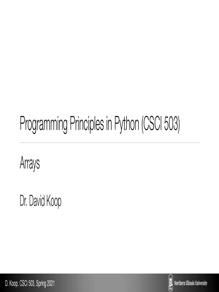Fillable Online Faculty Cs Niu Programming Principles In Python Csci