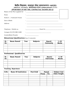 Fillable Online KENDRIYA VIDYALAYA MATHANA: Home Fax Email Print ...