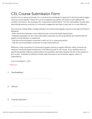 Fillable Online ONLINE COURSE APPROVAL FORM Fax Email Print - pdfFiller