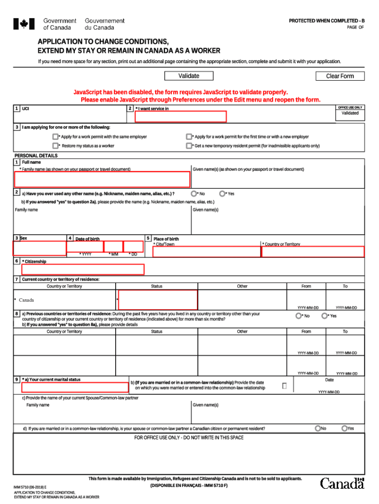 Fillable Online IMM 5710 E Fax Email Print - pdfFiller