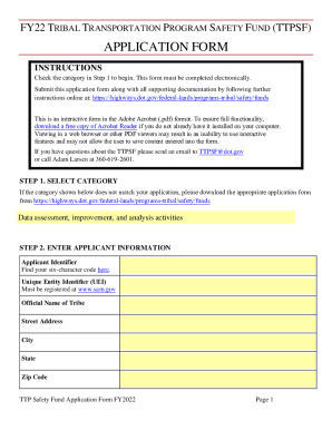Fillable Online APPLICATION FORM - Federal Highway Administration Fax ...