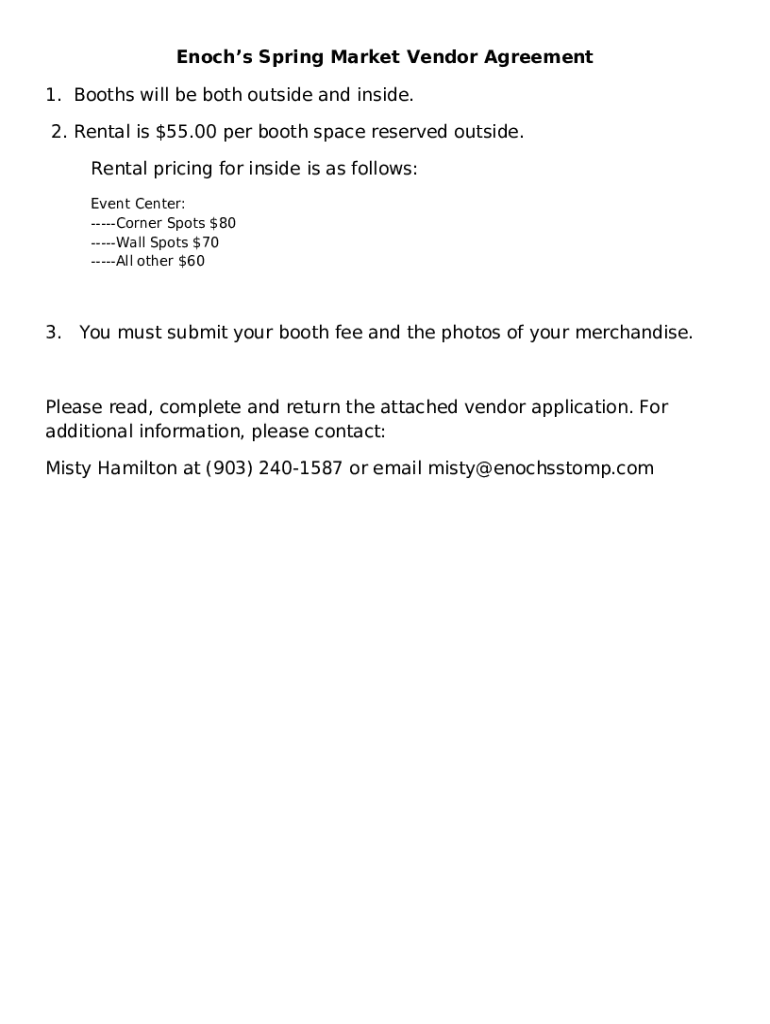 Venice Merchant Rental Agreement - Artists and Fleas Doc Template ...