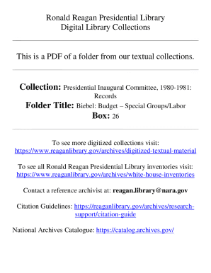Fillable Online Reagan Presidential Library DedicationC-SPAN.org Fax ...