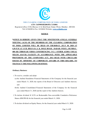 Fillable Online The Clearing Corporation of India Limited - CCIL Fax ...