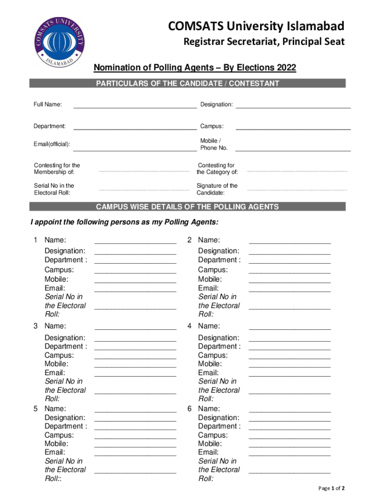 Fillable Online Nomination form for CUI Election - Syndicate-2022.pdf ...