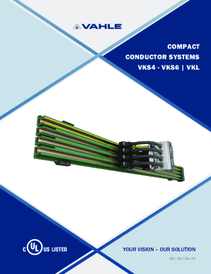 Fillable Online COMPACT CONDUCTOR SYSTEMS VKS4 - VKS6VKL Fax Email ...