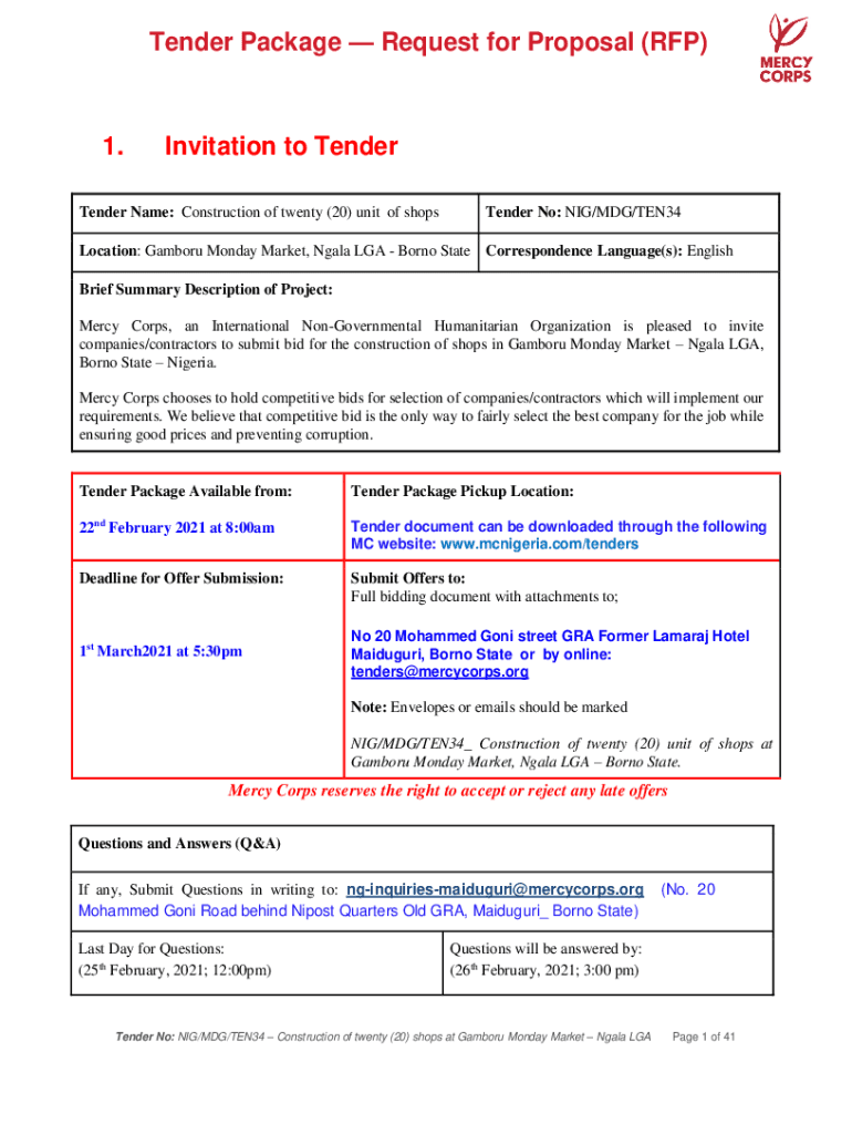 Fillable Online What's the difference between an EOI, RFP, RFT and RFQ ...