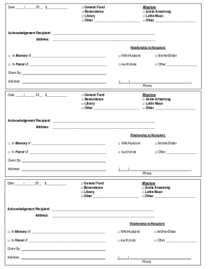 Fillable Online Memorial Contribution Form.doc Fax Email Print - pdfFiller