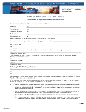 Fillable Online Letter of Undertaking - AGA-Portal Fax Email Print ...