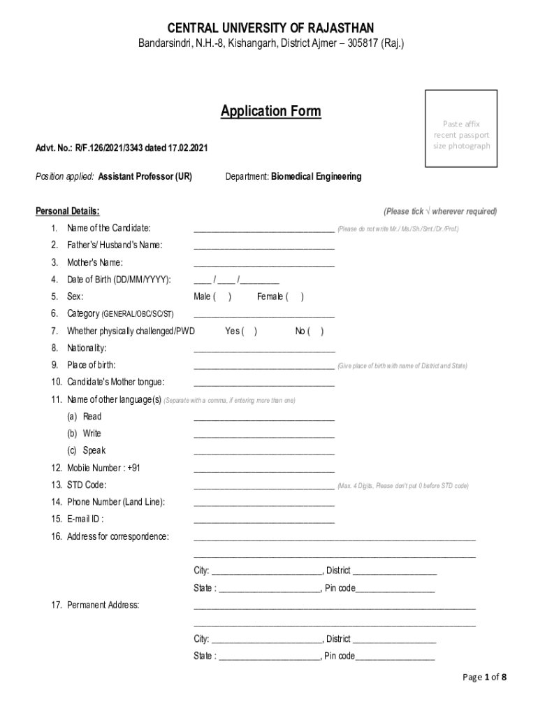 Fillable Online Application Form - Fresherslive Fax Email Print - pdfFiller