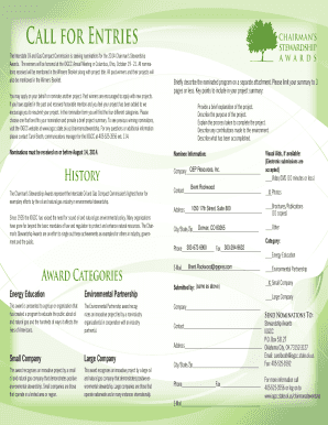Fillable Online Chair's Stewardship Submission Form Fax Email Print - pdfFiller