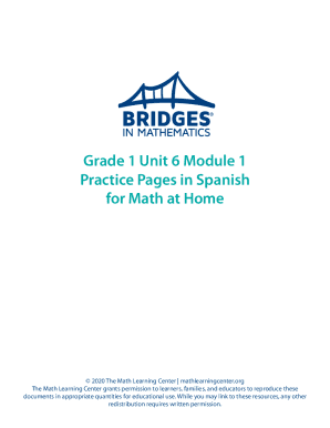 Fillable Online Kindergarten Unit 6 Module 1 Practice Pages for Math at ...