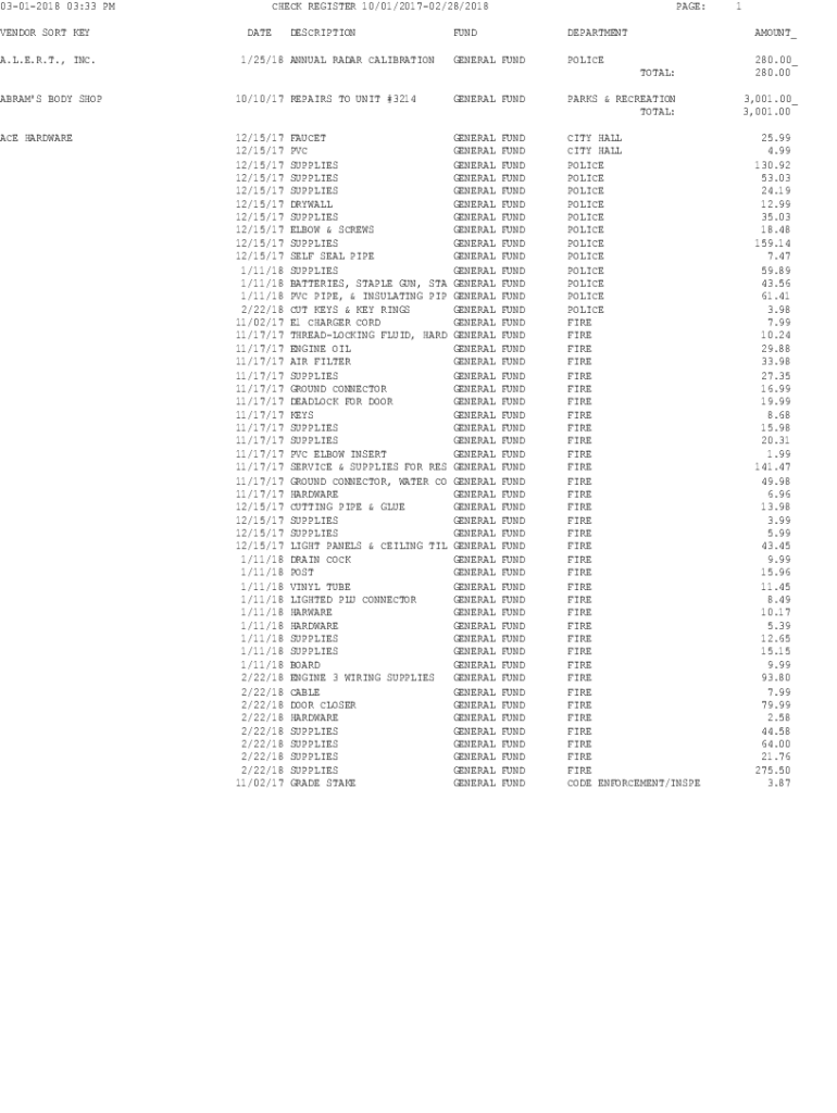 Fillable Online 1/25/18 ANNUAL RADAR CALIBRATION Fax Email Print ...
