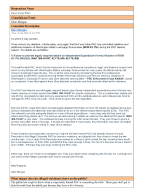 Fillable Online 103007 Fuse Votes PAC Complaint Fax Email Print - pdfFiller