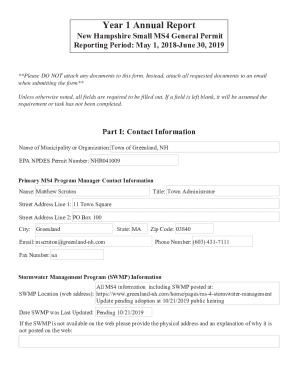 Fillable Online Year 1 Annual Report - Veterans Affairs Fax Email Print ...
