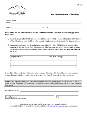Fillable Online PARENT Certification of Non-filing Fax Email Print ...