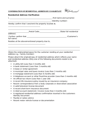 Co Habitant - Fill Online, Printable, , Blank Doc Template | pdfFiller