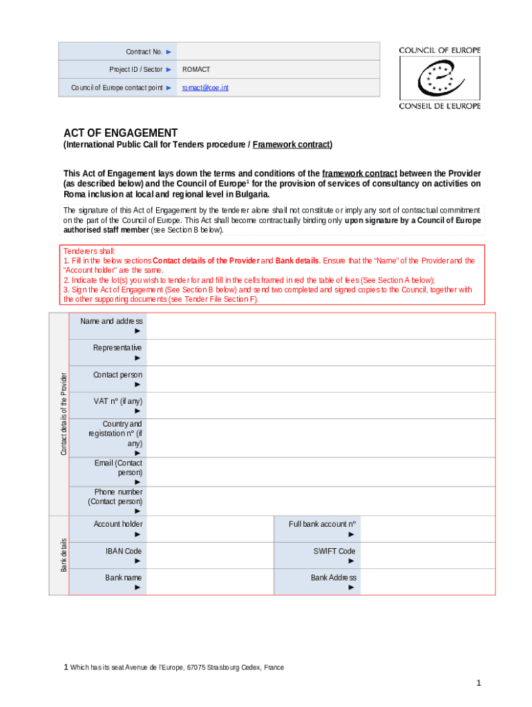What is a Framework Agreement?Tracker Intelligence Doc Template | pdfFiller
