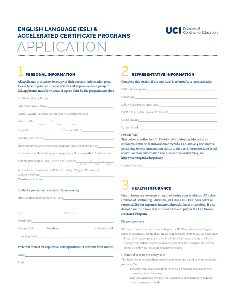 Fillable Online ip ce uci ESL Gold - Free resources to help you learn English as a ... Fax Email ...