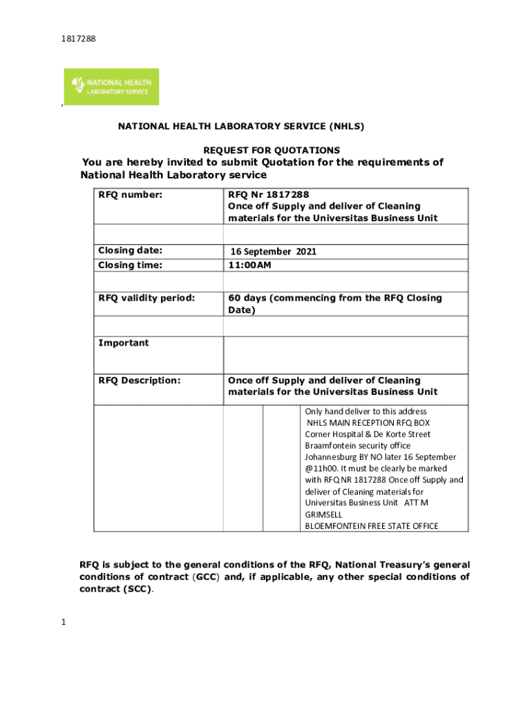 Fillable Online 16 September 2021 - National Health Laboratory Service ...