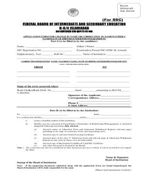 Fillable Online Procedure for correction of documents from Federal ...