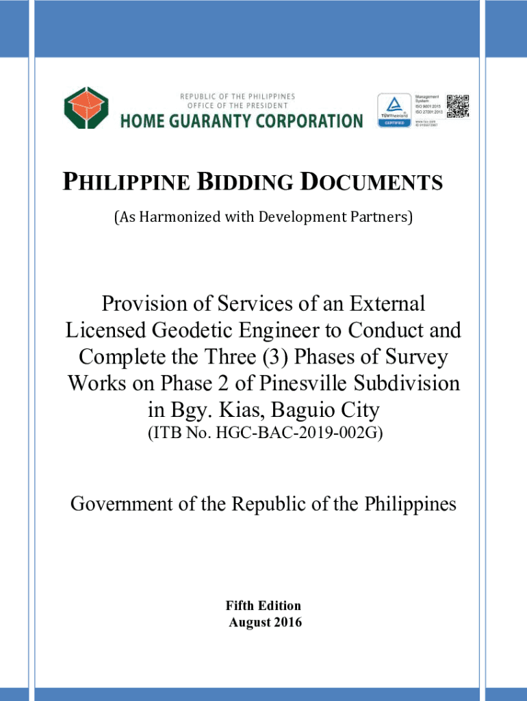 Fillable Online BIDDING DOCUMENTS - DSWD Field Office III Official Website Fax Email Print ...