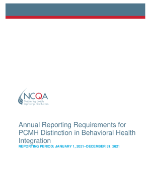 Fillable Online PCMH Distinction in Behavioral Health Integration ...