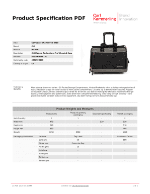Fillable Online C.k Magma MA2652 Technician's PRO Wheeled Case Fax ...