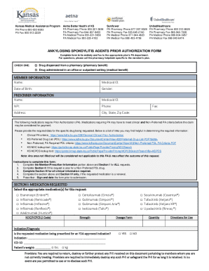 Fillable Online Asthma Agents Prior Authorization Form - KDHE Fax Email ...