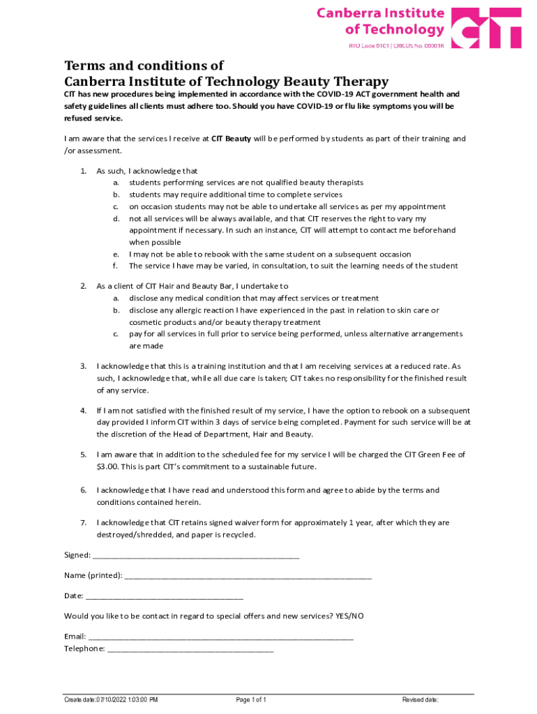 Fillable Online CIT WORD VERSION CONTROL TEMPLATE. CIT Version Control ...