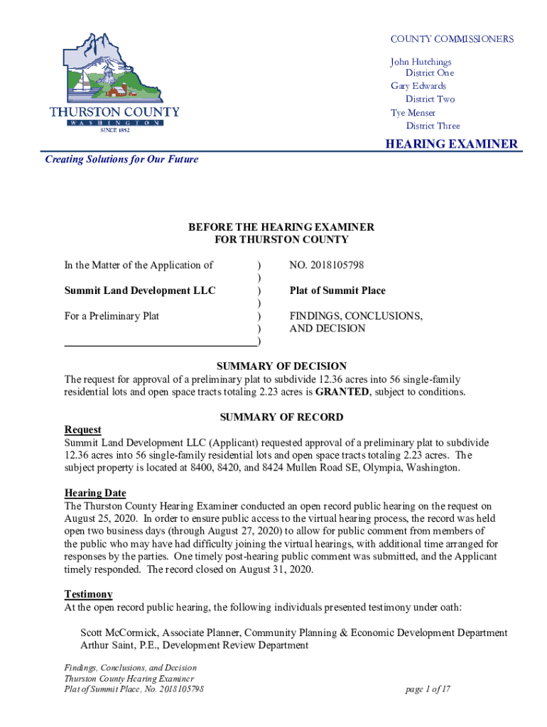 Fillable Online HUMAN RESOURCES - Thurston County Fax Email Print ...