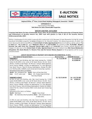 Fillable Online IV-A SEE PROVISO TO RULE 8 (6) SALE NOTICE FOR ... Fax Email Print - pdfFiller