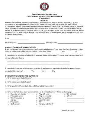 Fillable Online 21-22 ACE 8th ParentTrans Form Fax Email Print - pdfFiller