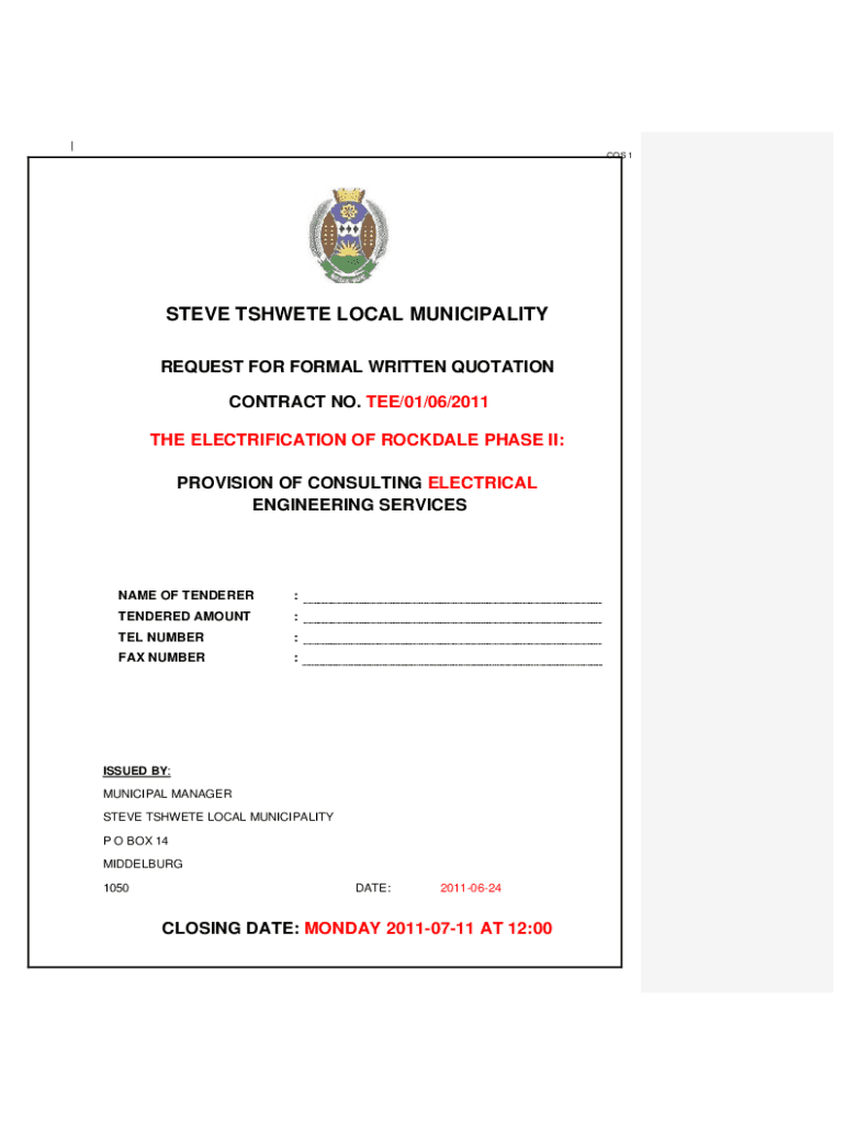 Fillable Online THE ELECTRIFICATION OF ROCKDALE PHASE II: Fax Email Print - pdfFiller