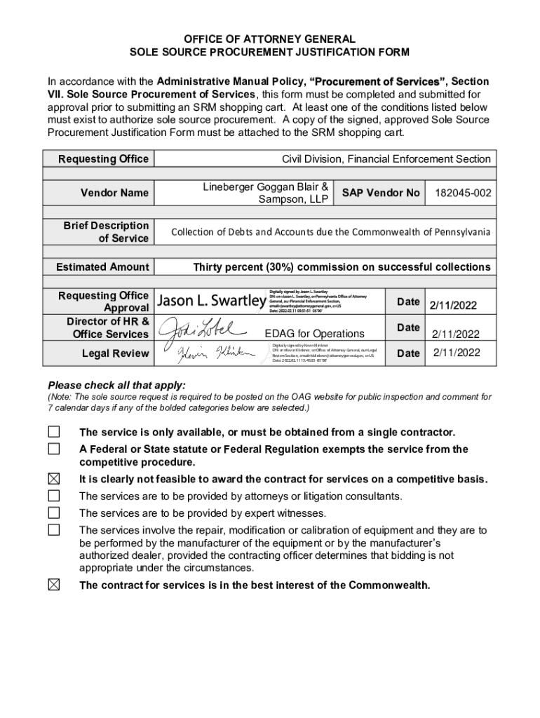 Fillable Online LGBS Sole Source Form.jlsexec.02112022.pdf Fax Email Print - pdfFiller
