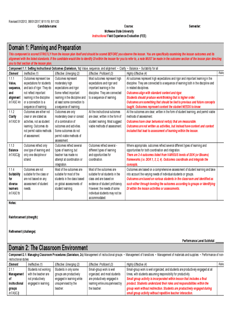 Fillable Online Field Experience Data Form (Self-Report) Fax Email Print - pdfFiller