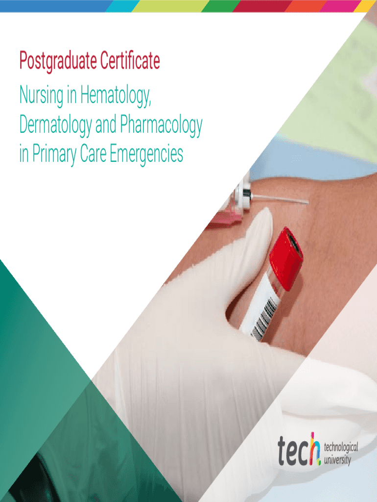 Fillable Online Postgraduate Certificate In Nursing In Hematology