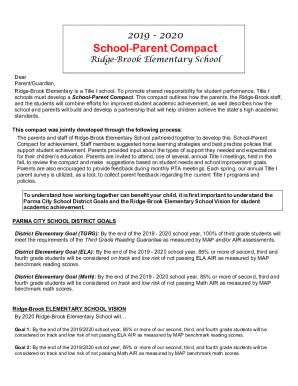 Fillable Online School-Parent Compact form20192020.docx Fax Email Print ...