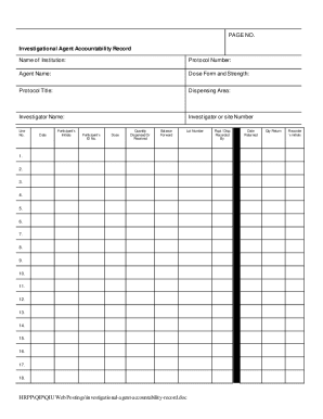 Fillable Online research rutgers investigational product accountability ...