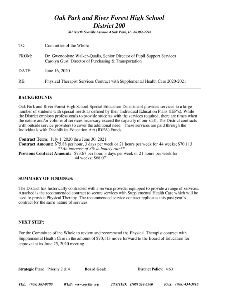 Fillable Online intranet oprfhs CITY OF HIGHLAND PARK - Oak Park and ...