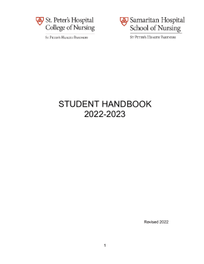 Fillable Online College in the High School Student Handbook Fax Email ...