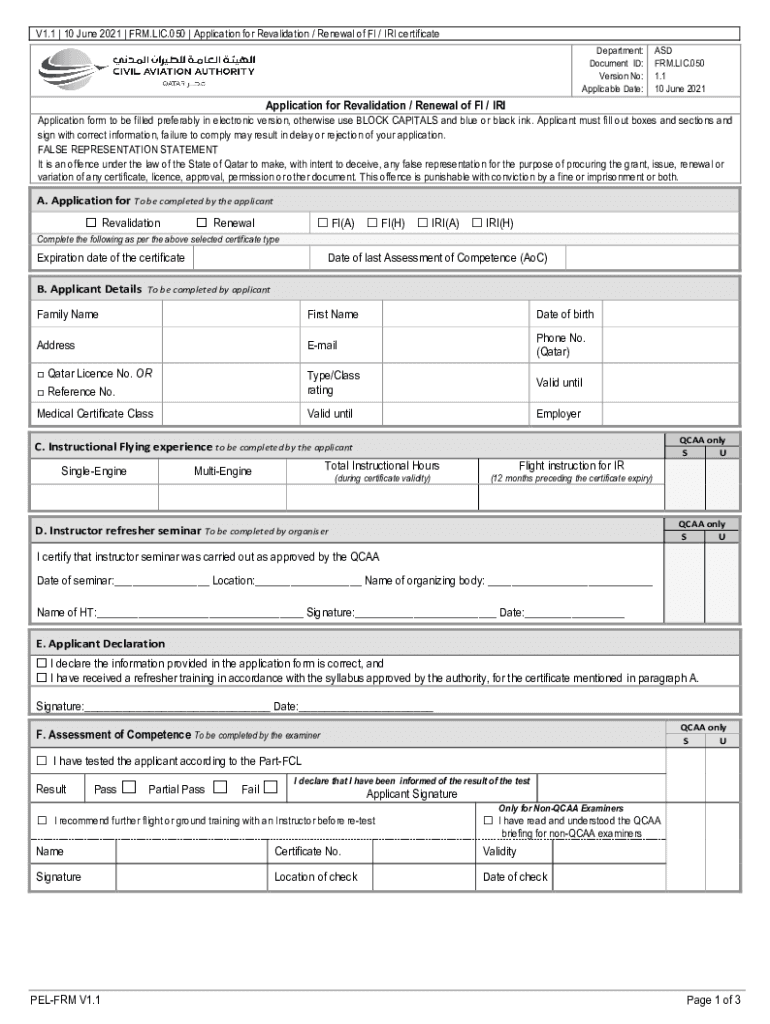 Fillable Online Application for Revalidation / Renewal of FI / IRI ...