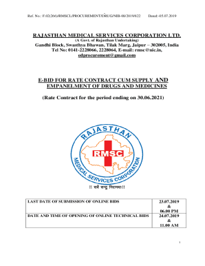 Fillable Online rajasthan - rmsc - Medical and Health Portal Fax Email ...