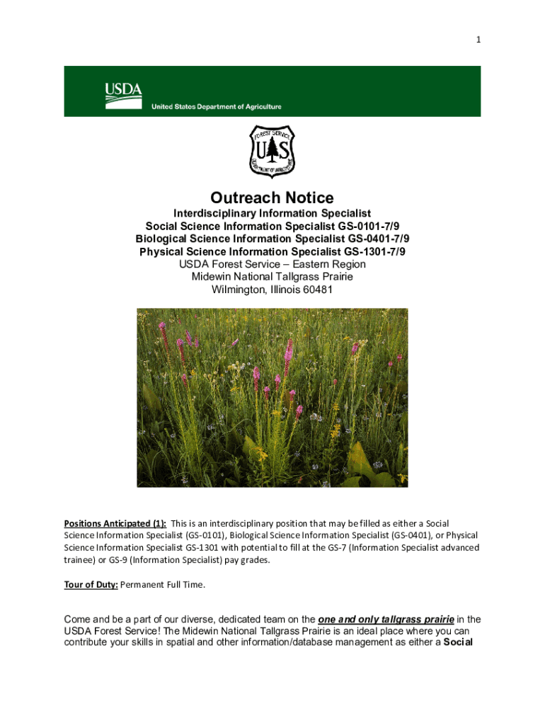 Fillable Online Job Descriptions & Qualifications Library - USDA Forest ...